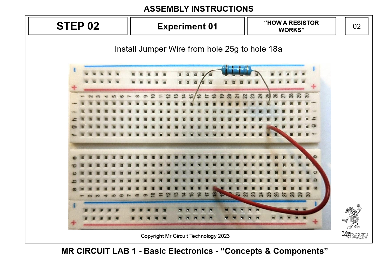 MC1-01 Mr Circuit Lab 1 – Experiment 1 “How a Resistor Works ...
