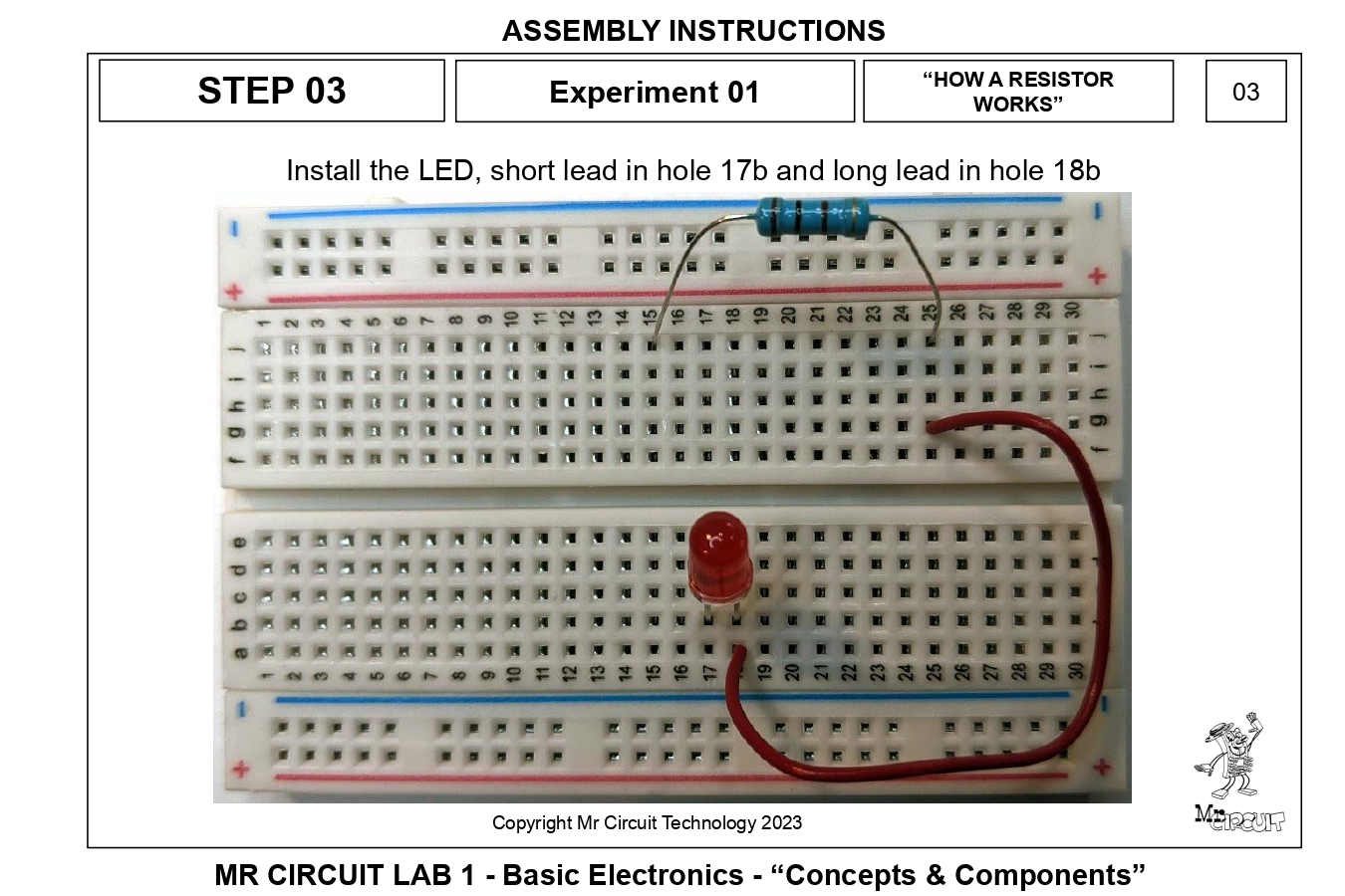 MC1-01 Mr Circuit Lab 1 – Experiment 1 “How a Resistor Works ...