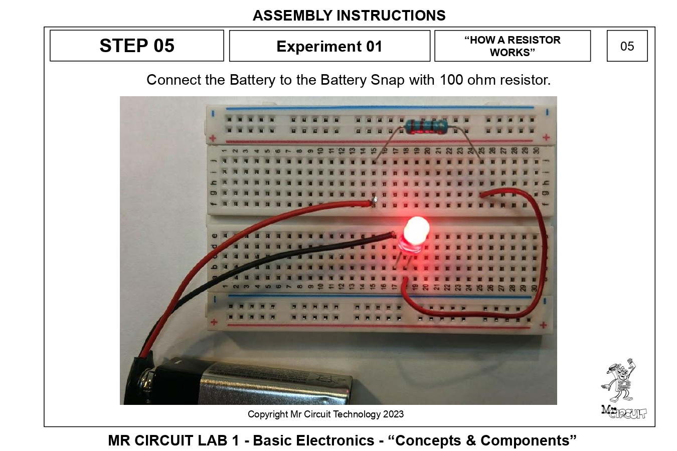 MC1-01 Mr Circuit Lab 1 – Experiment 1 “How a Resistor Works ...