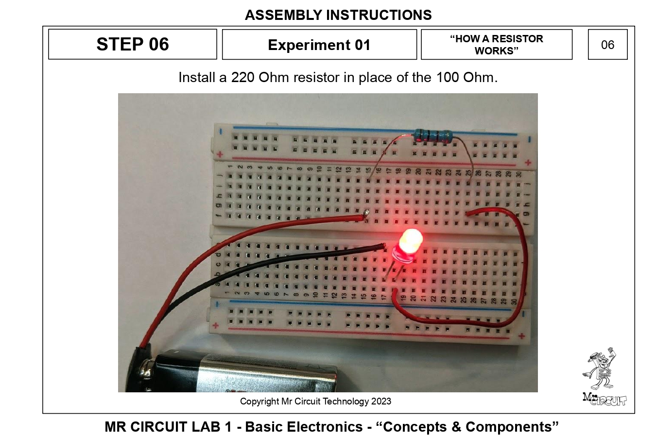 MC1-01 Mr Circuit Lab 1 – Experiment 1 “How a Resistor Works ...