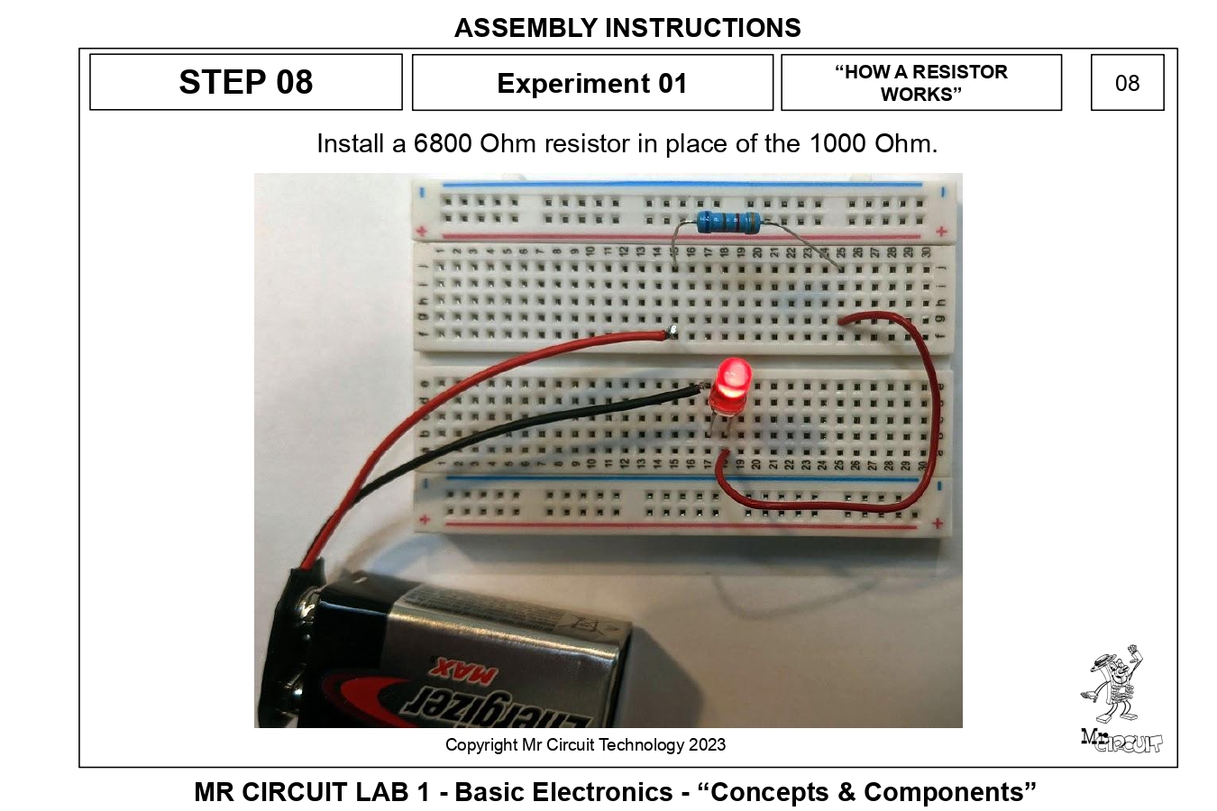 MC1-01 Mr Circuit Lab 1 – Experiment 1 “How a Resistor Works ...