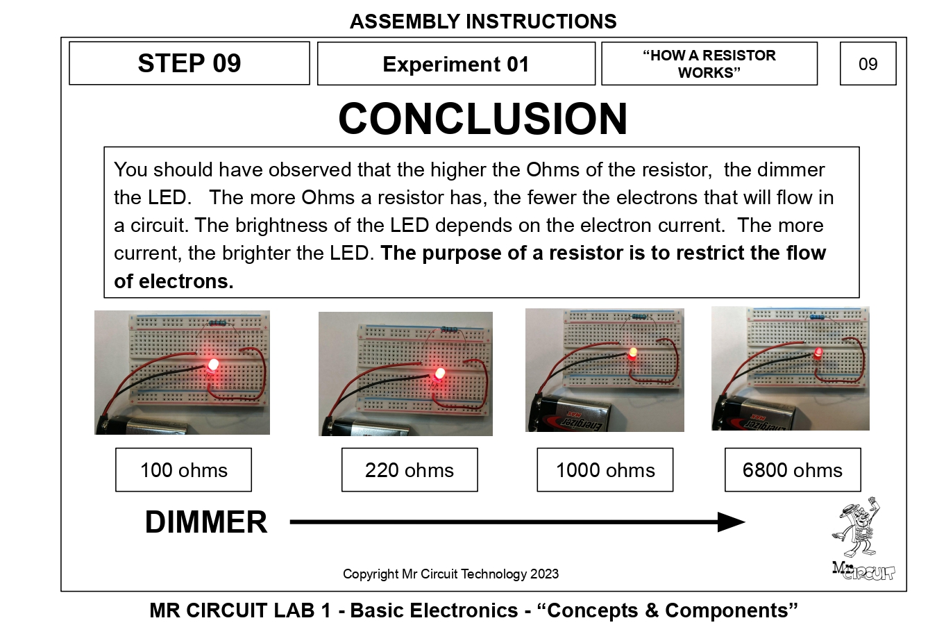 MC1-01 Mr Circuit Lab 1 – Experiment 1 “How a Resistor Works ...